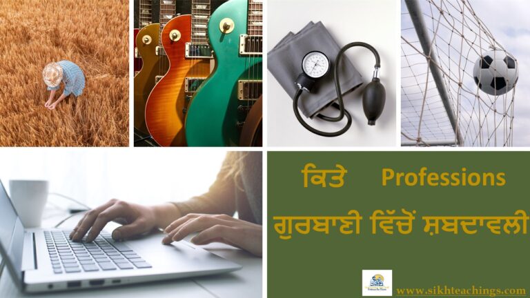 Professions and Gurbani - Sikh Teachings